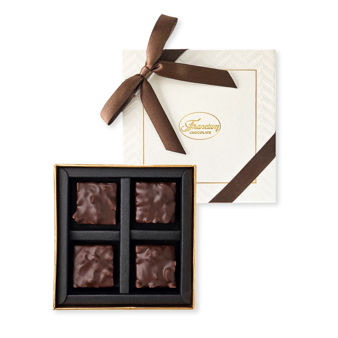 Dark Chocolate enrobed Pecan Caramel - 4 Pieces – Francium Chocolate™
