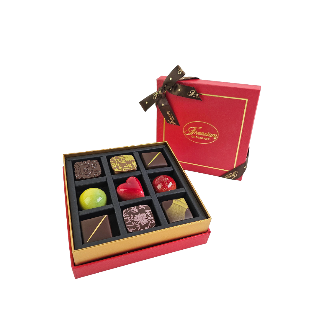Year of the Dragon Chocolate Bonbon Box 9 Piece – Francium Chocolate™